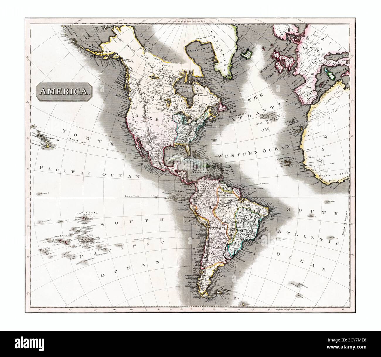 America - 16th-17th Century Antique Map of the Americas - Early ...