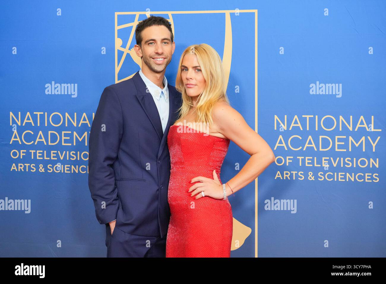 Blake Berris, left, and Busy Philipps arrive at the 52nd annual Daytime ...