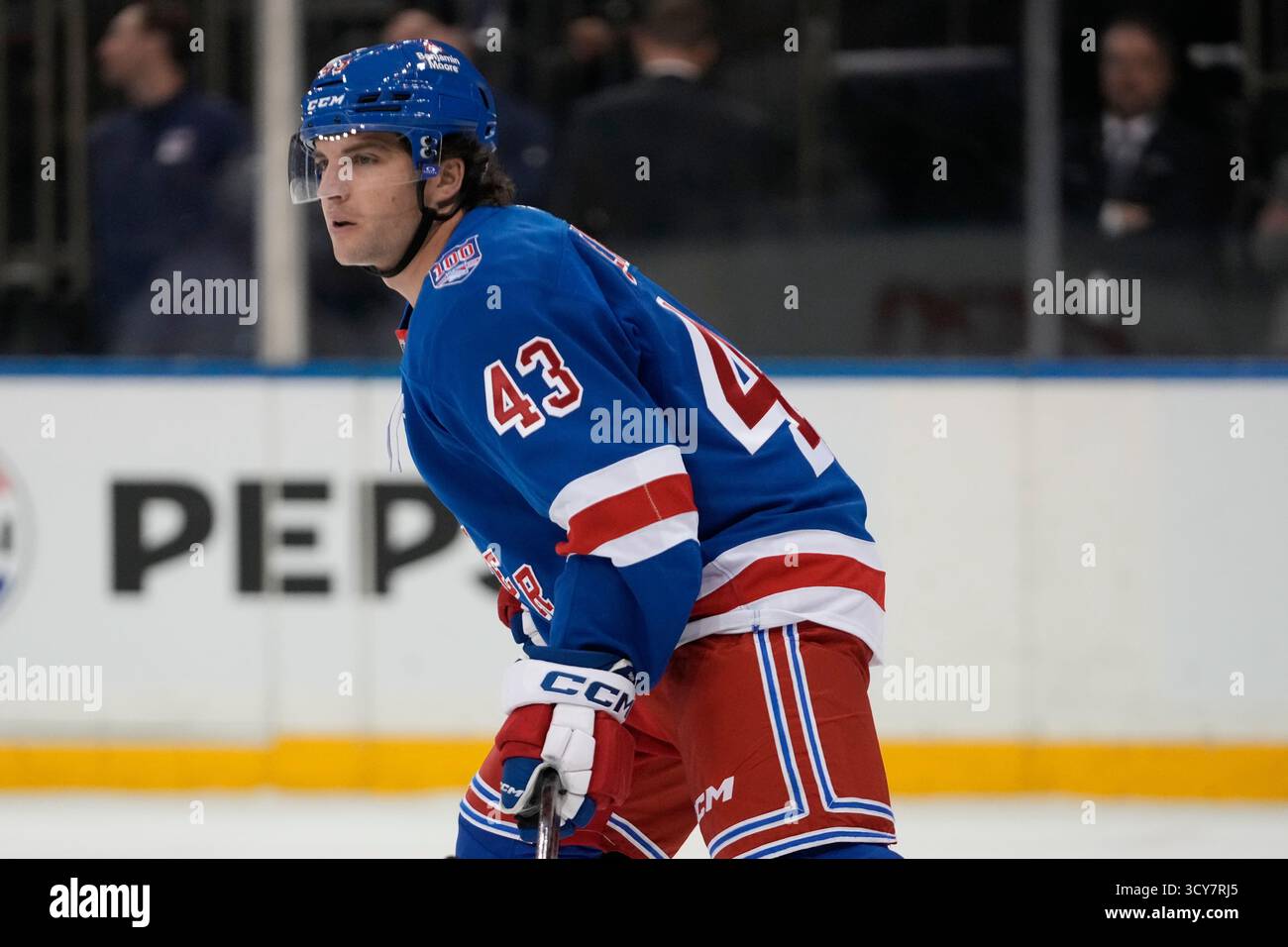 New York Rangers' Conor Sheary (43) during the first period of an NHL ...