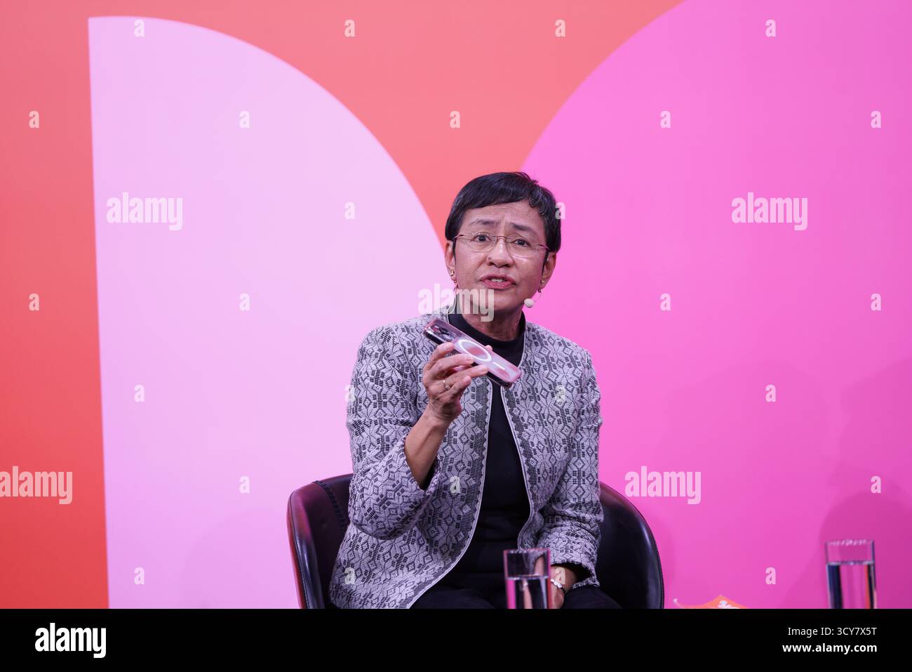 FRANKFURT AM MAIN, Germany. October 17th, 2025. Maria Ressa (*1963 ...