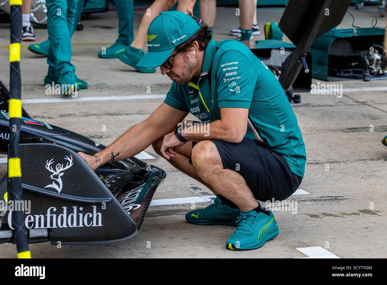 Austin, Texas, US, 17th October 2025, Fernando Alonso, Aston Martin ...