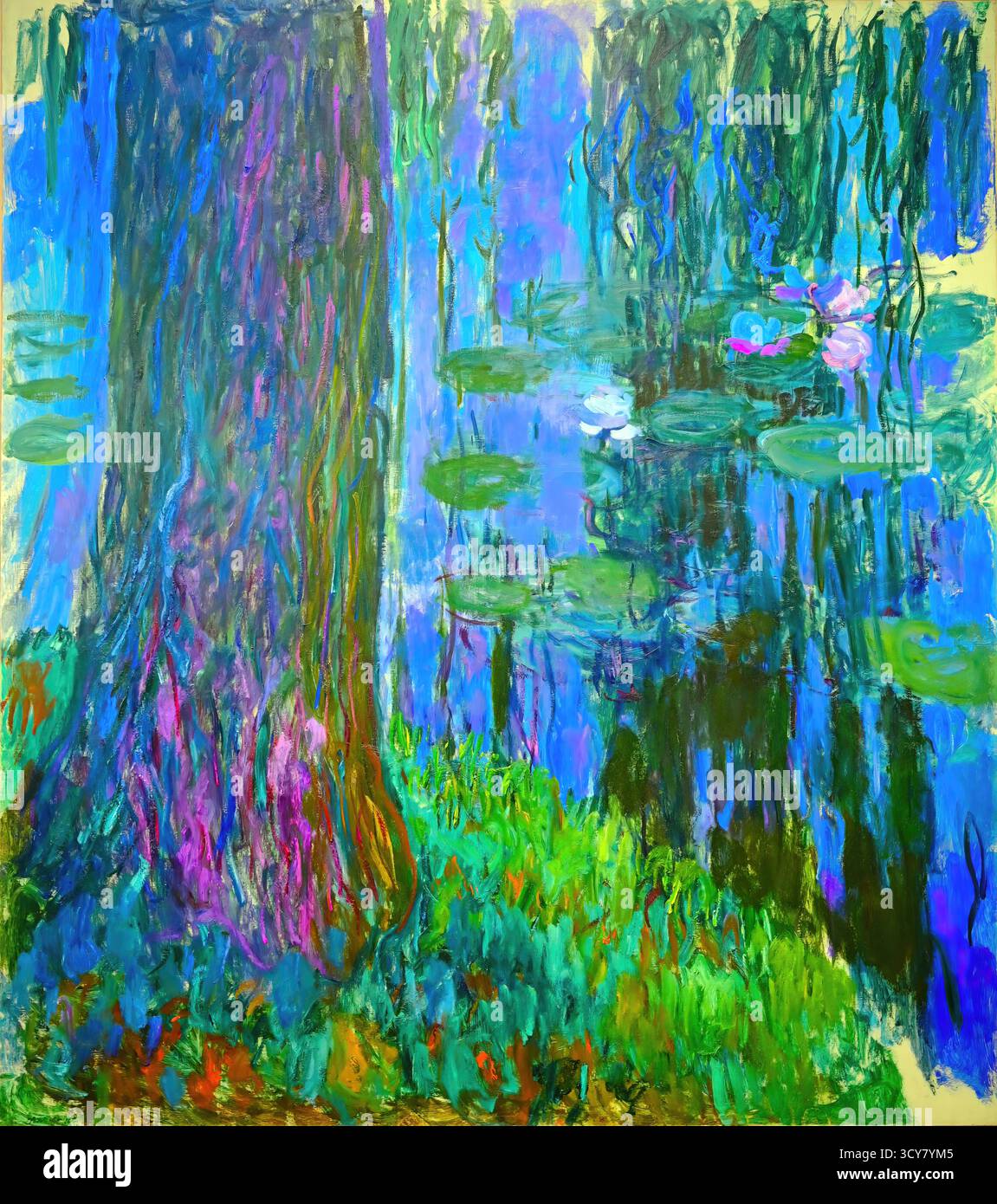 Impressionist pond Stock Vector Images - Alamy