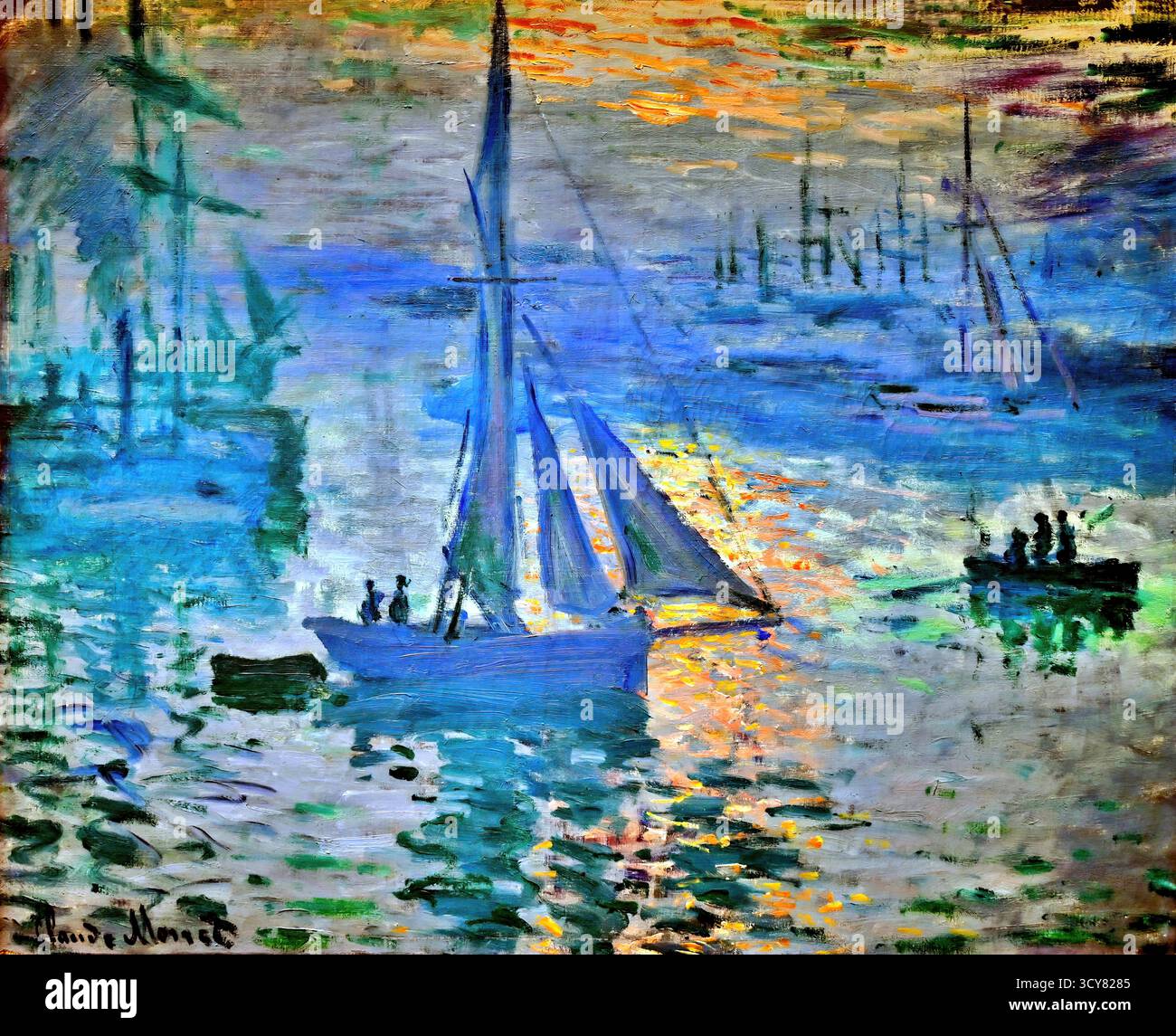 Claude Monet - Sunrise, 1873 Stock Vector Image & Art - Alamy