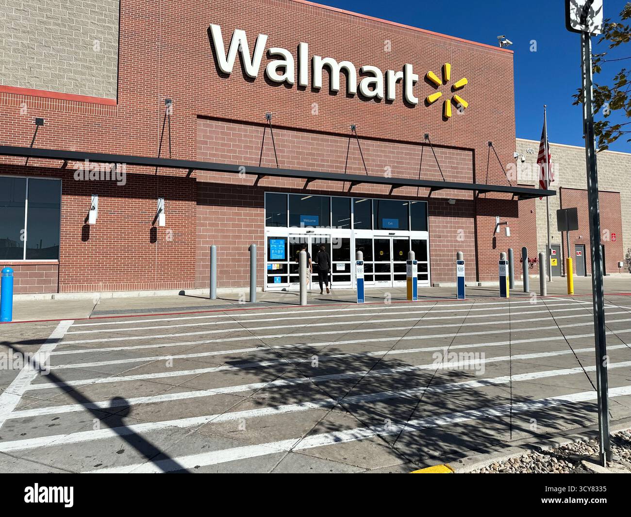 A shopper heads into a Walmart store Thursday, Oct. 16, 2025, in ...