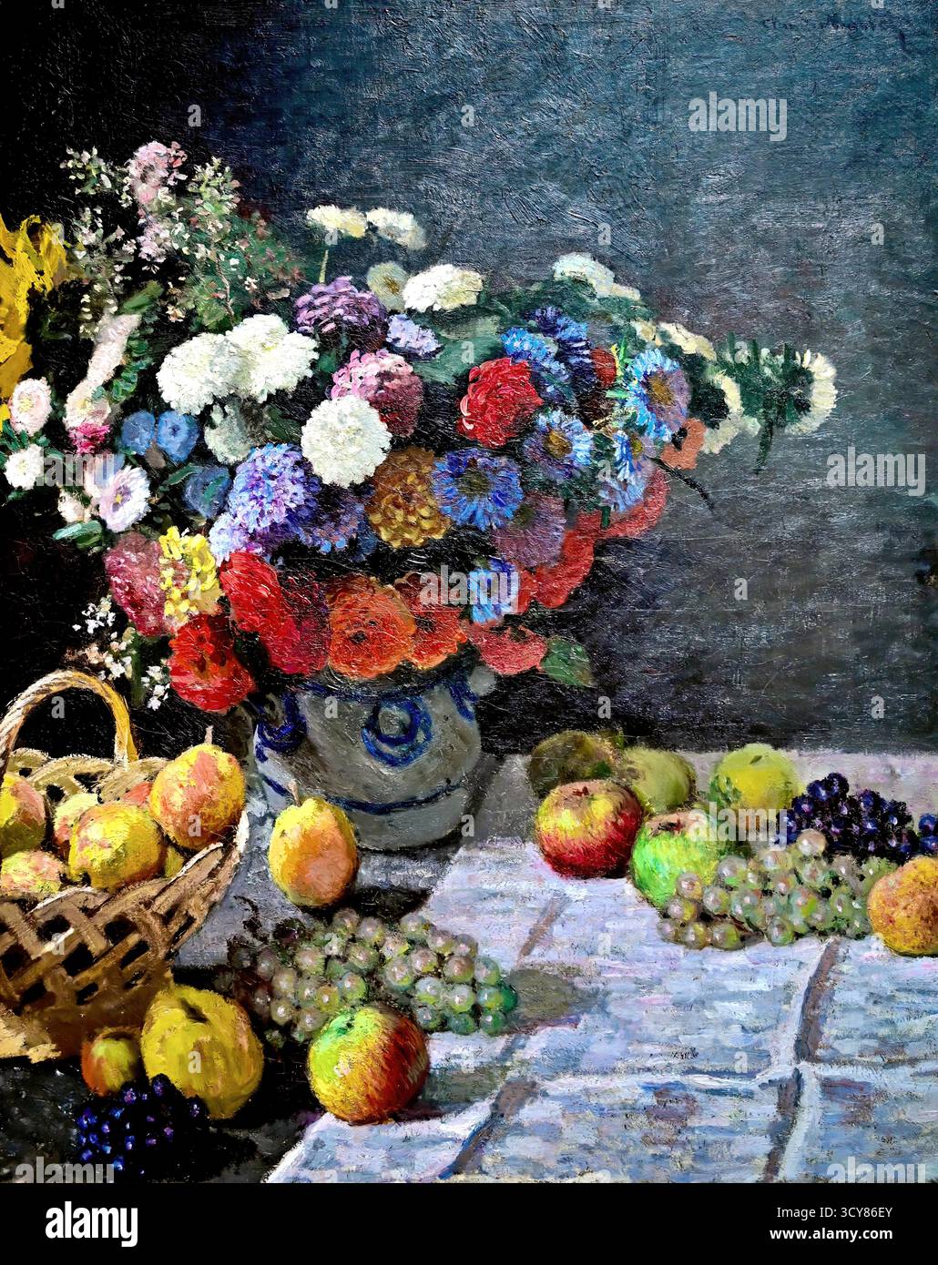 Impasto flowers Stock Vector Images - Alamy