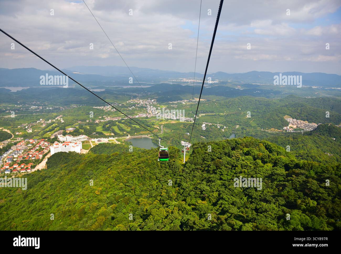 Yingzui Rock Cableway in Luofu Mountain Scenic Area, Boluo County ...