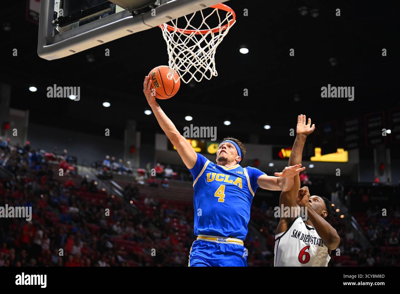 SAN DIEGO, CA - OCTOBER 17: UCLA Bruins guard Jamar Brown (4) drives to ...