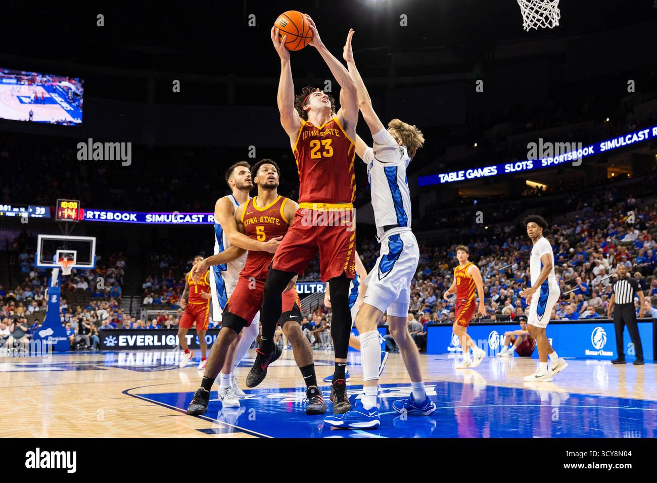 Iowa State forward Blake Buchanan (23) shoots against Creighton during ...