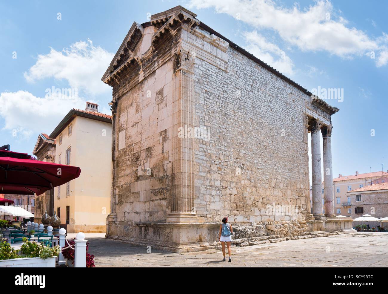 Temple of Augustus architecture showing ancient Roman heritage in Pula ...