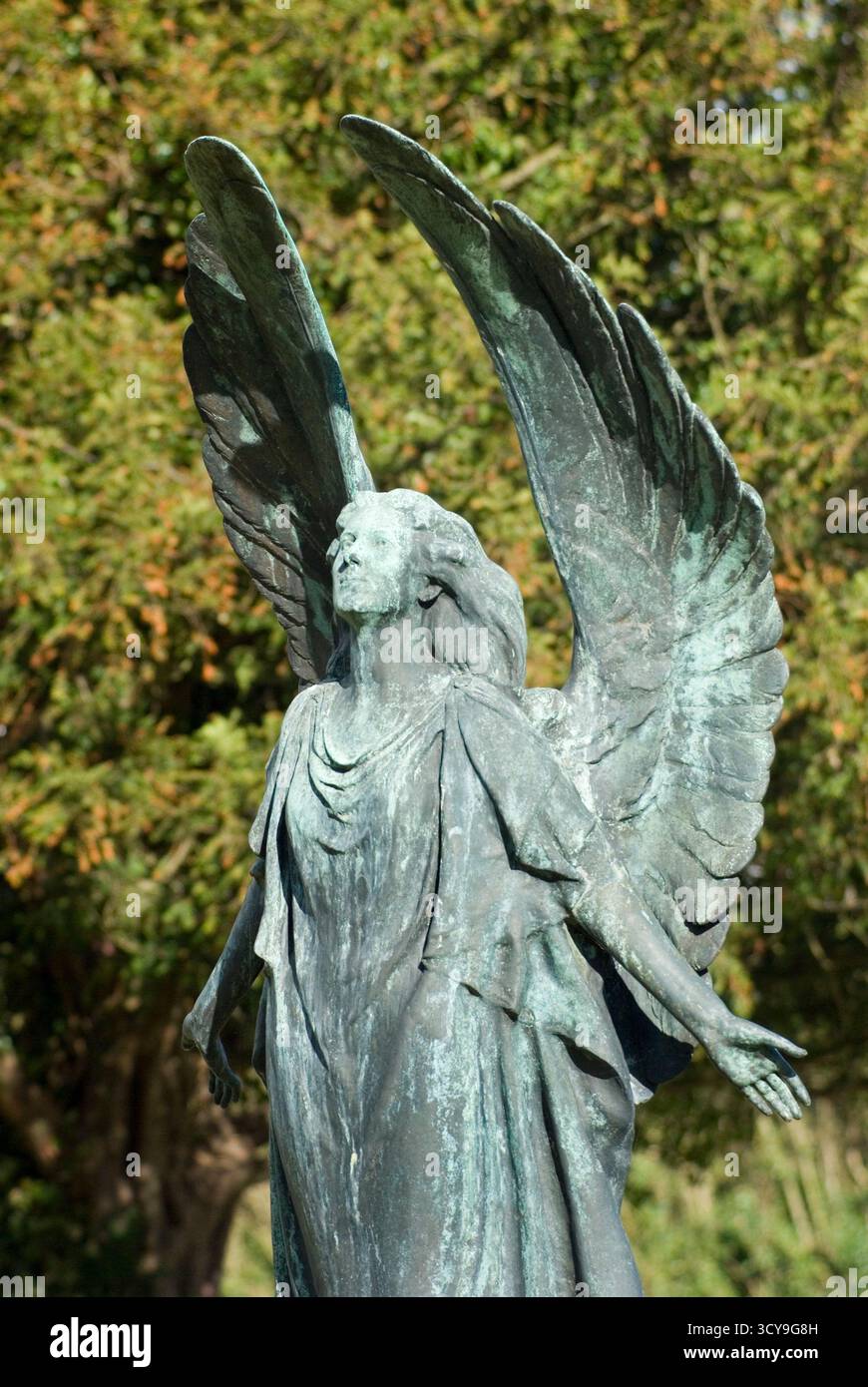 Memorial to Fanny Watts by the Sculptor Paul Raphael Montford Stock ...