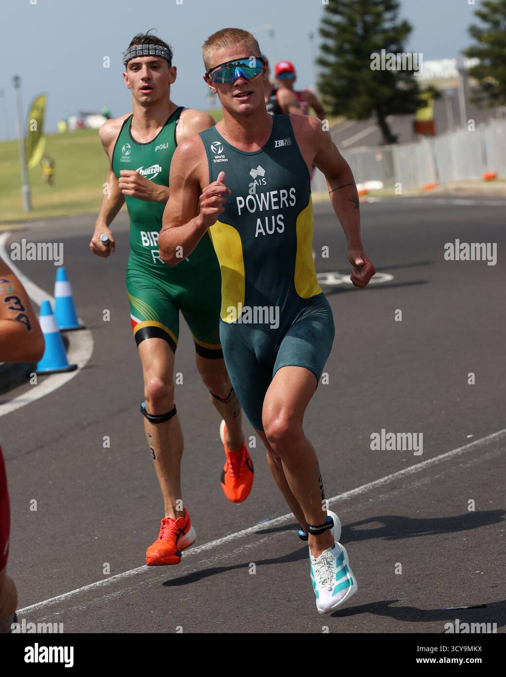 Toby Powers, of Australia, at the U23 2025 World Triathlon Championship ...
