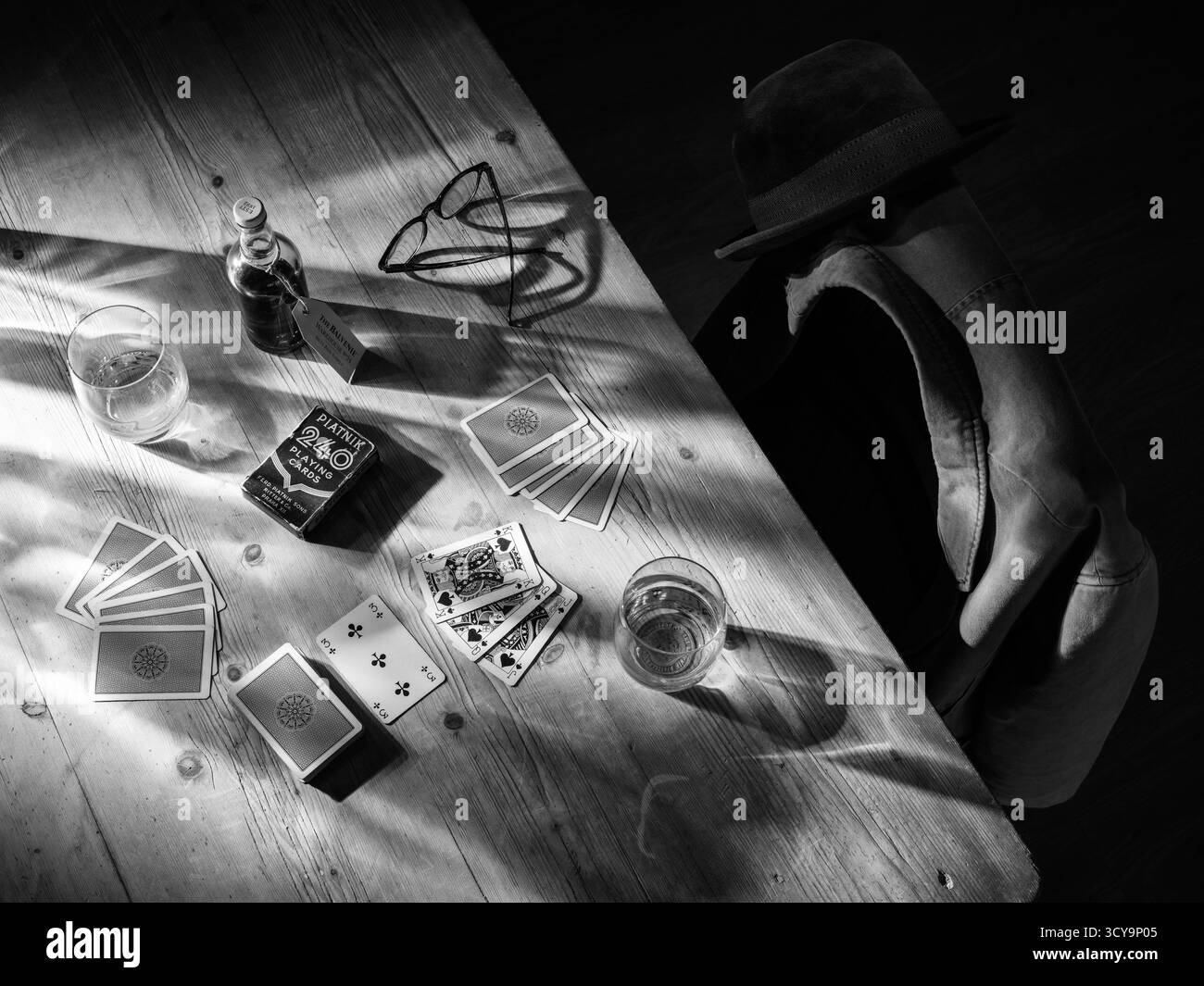 Green whiskey bottle Black and White Stock Photos & Images - Alamy