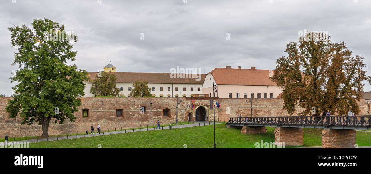 Oradea, Romania - September 27, 2025: Entrance gate to Fortress of ...