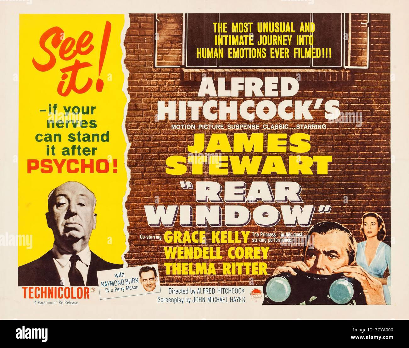 ALFRED HITCHCOCK in ALFRED HITCHCOCK'S REAR WINDOW (1954) -Original ...