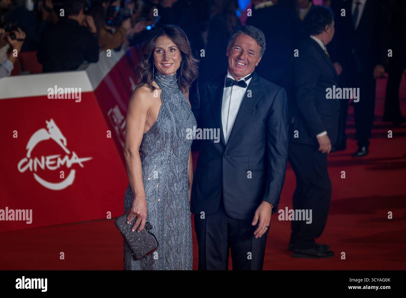 October 15, 2025, Rome, Rm, Italy: Agnese Landini and Matteo Renzi ...