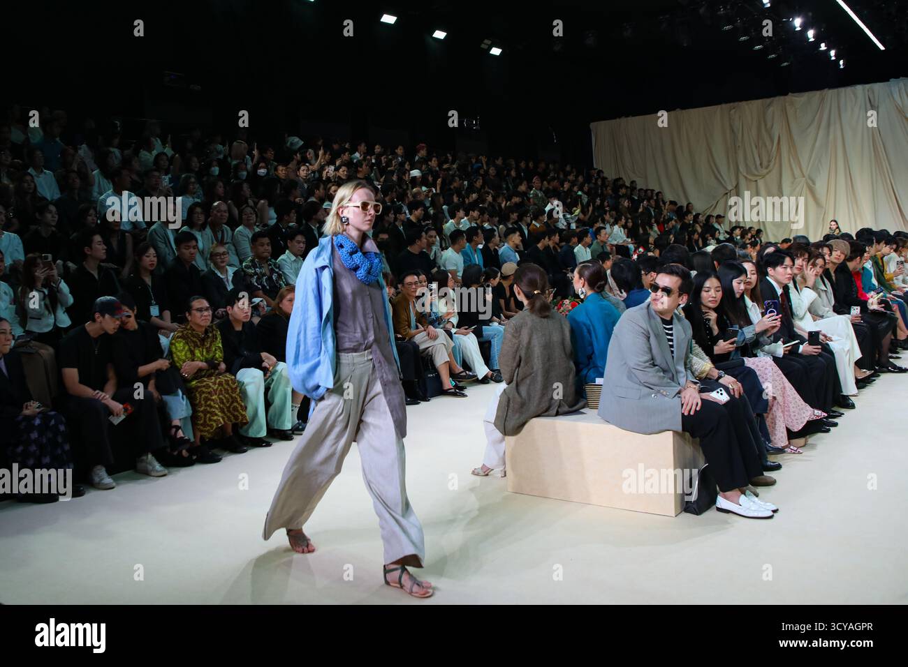 Models walks show the runway during Presented of brand 37°c Thirty ...