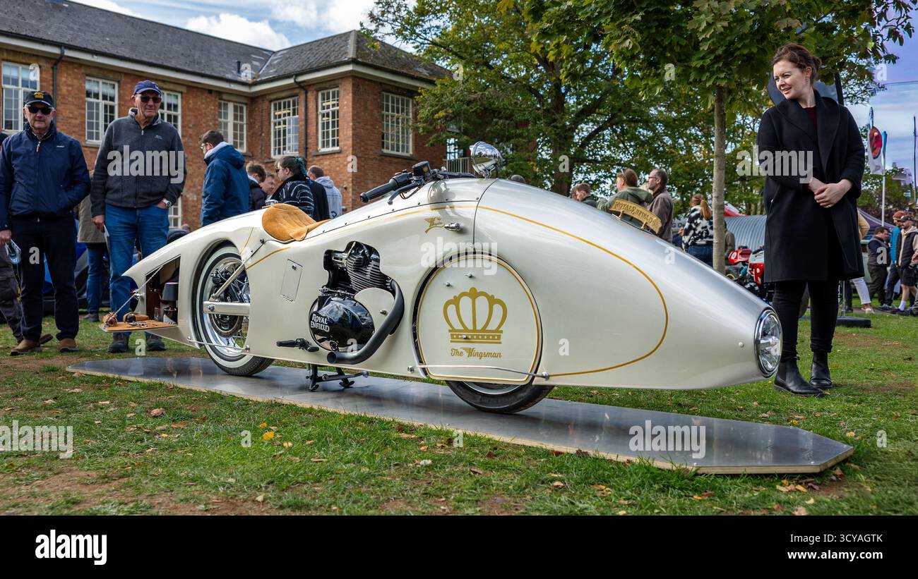 Royal Enfield Shotgun 650 - The Kingsman, on display at the Bicester ...