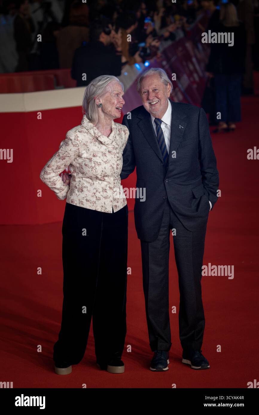 October 15, 2025, Rome, Rm, Italy: Lord David Puttnam and wife Lady ...