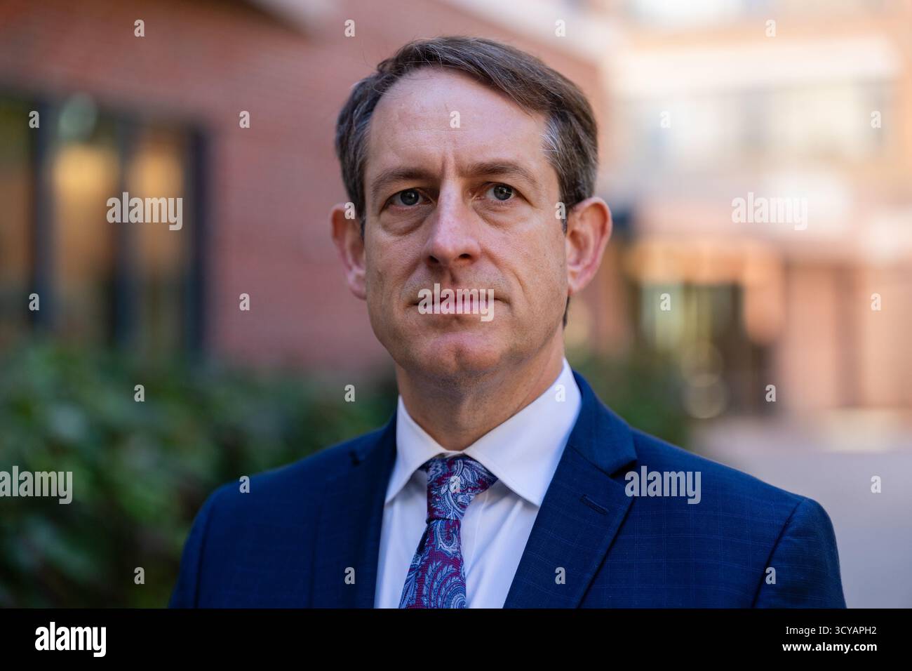 Rob Liebreich, CEO of Goodwin Living, poses for a portrait in the ...