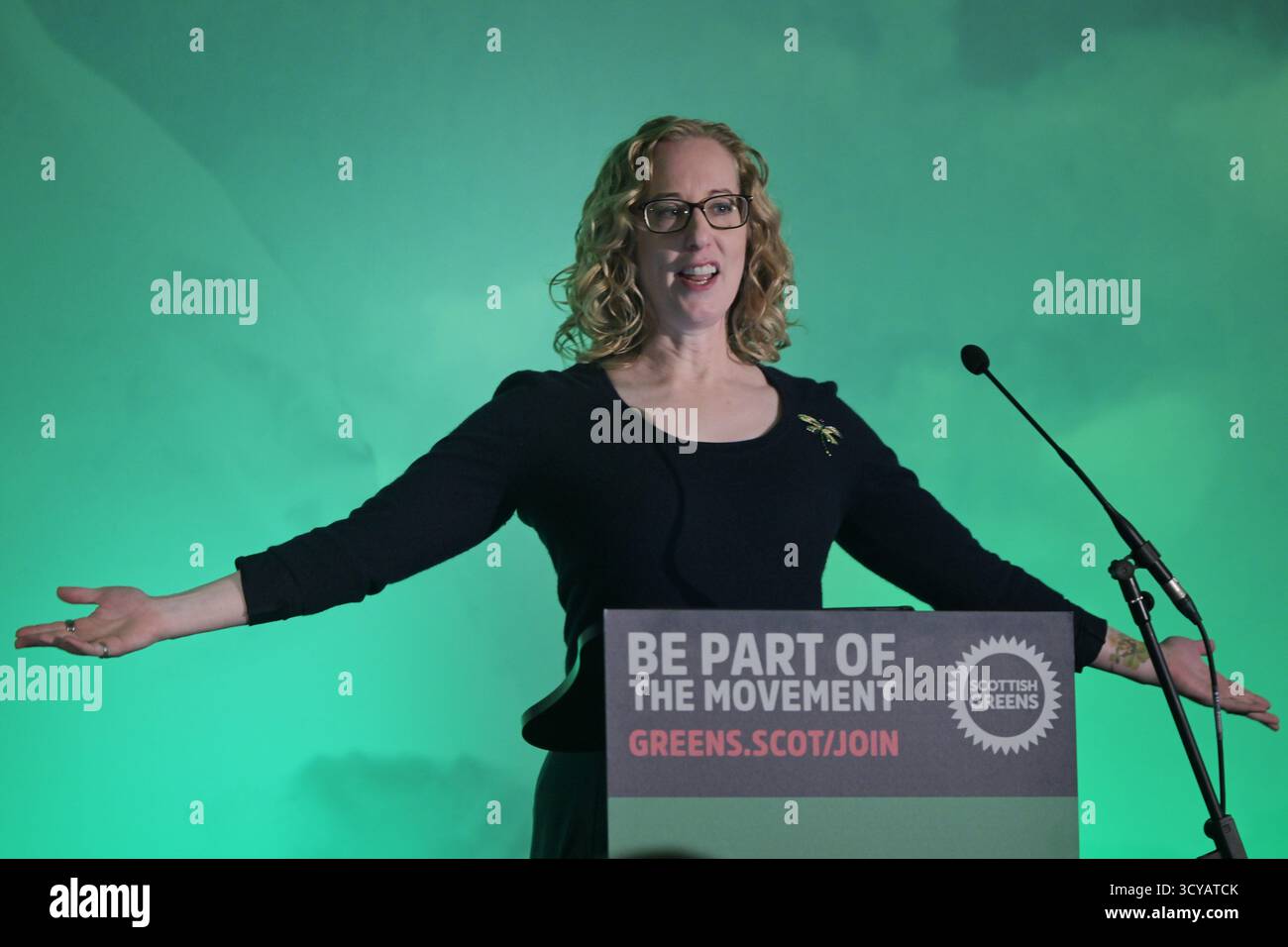 Edinburgh Scotland, UK 18 October 2025. Scottish Green Party Lorna ...