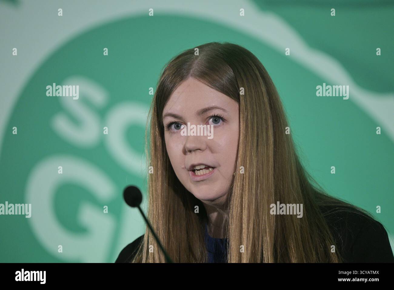 Edinburgh Scotland, UK 18 October 2025. Co-leader of the Scottish Green ...