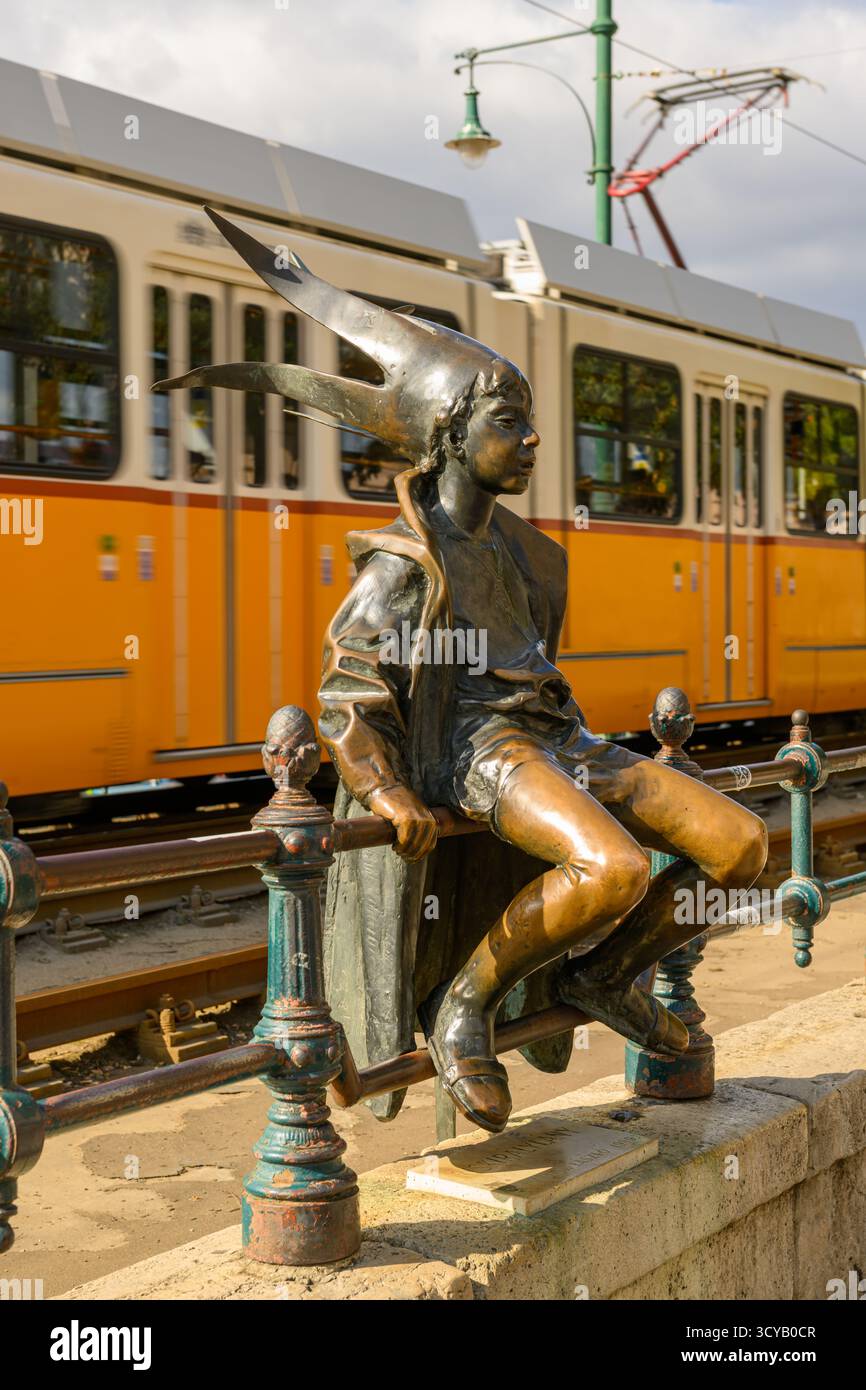 The famous Little Princess statue by László Martonat on the banks of ...