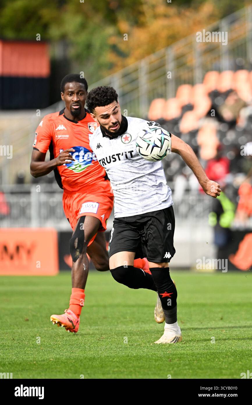 98 Ryad HACHEM (red) during the Ligue 2 BKT match between Laval and Red ...