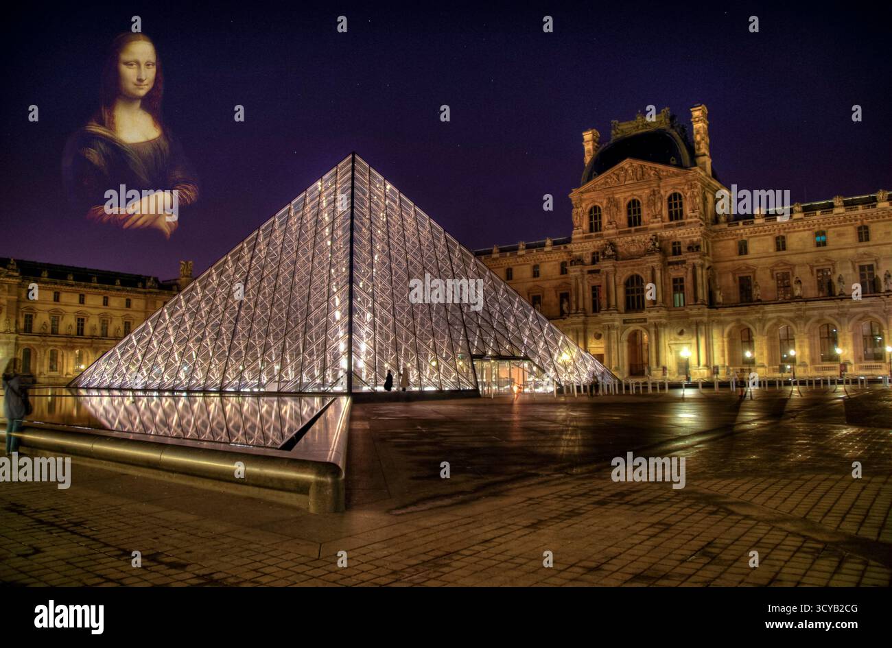 Museo del Louvre y Mona Lisa. París. Francia Stock Photo - Alamy