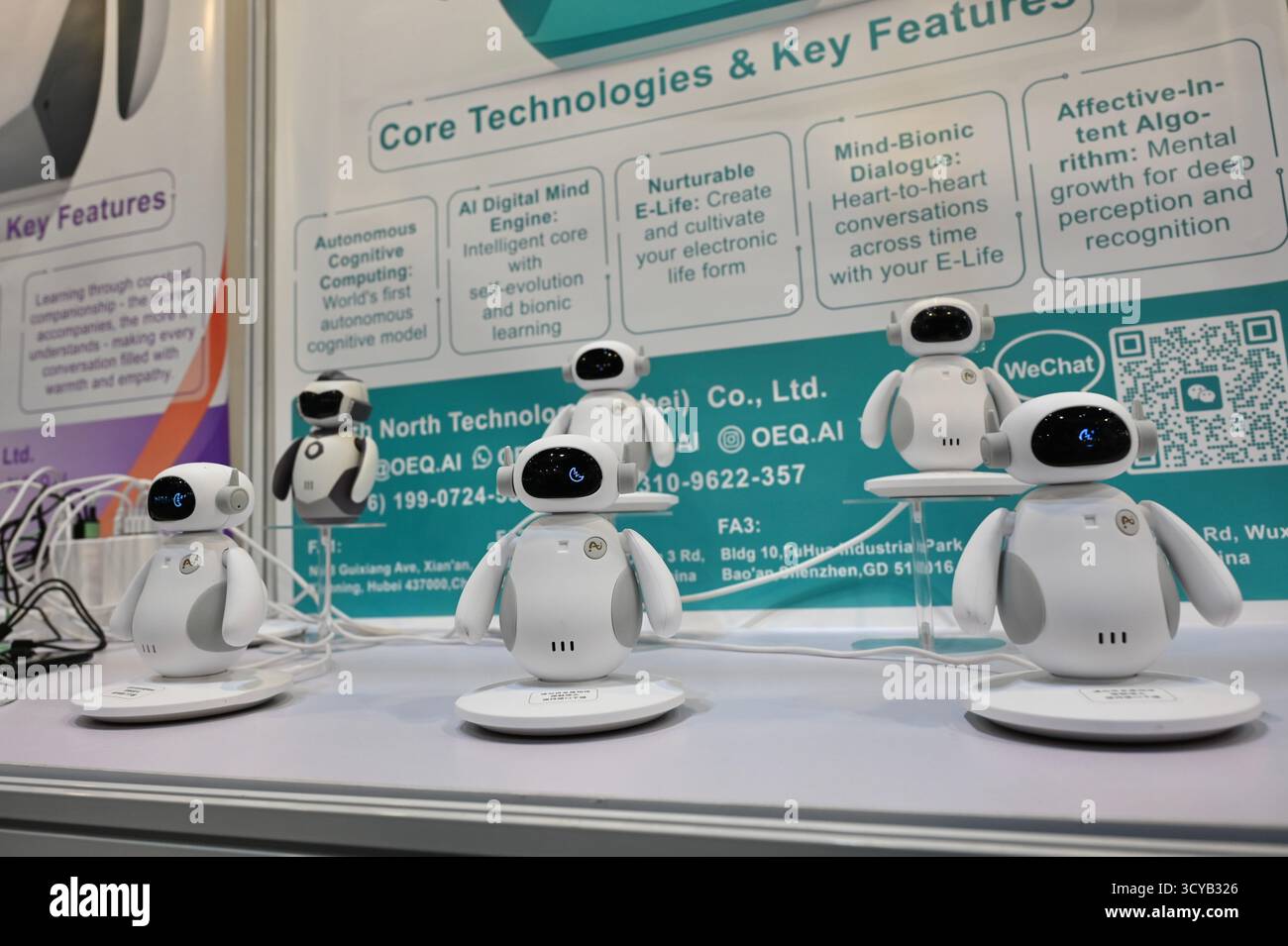 China’s robot display at AsiaWorld-Expo on October 18, 2025 in Hong ...