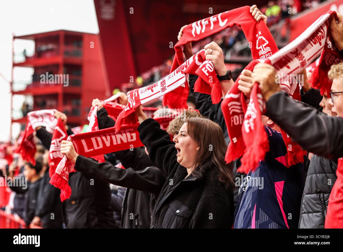 Nottingham Forest fans during the Premier League match Nottingham ...