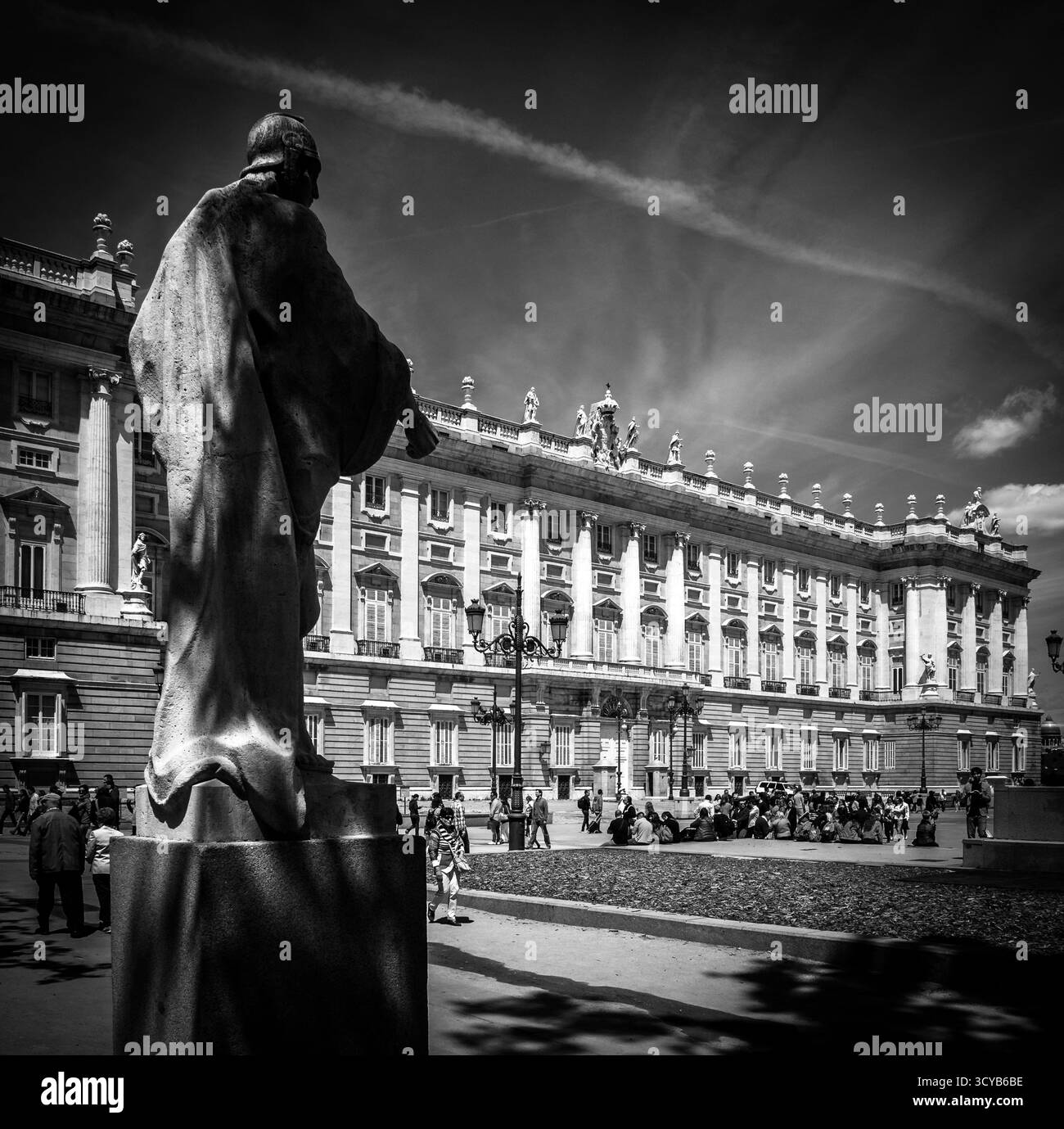 Palacio real, madrid Black and White Stock Photos & Images - Alamy