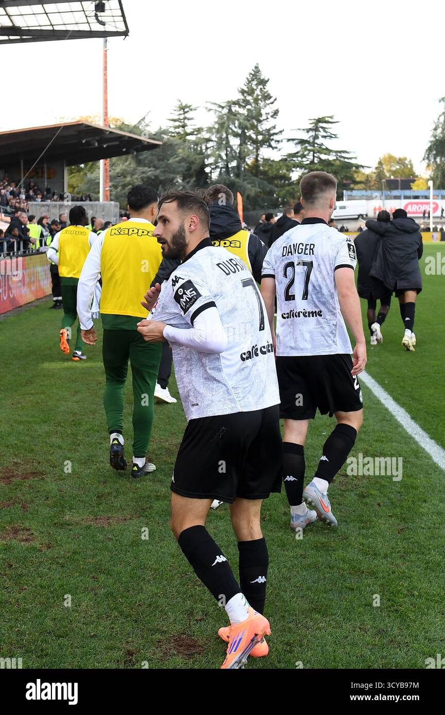 07 Damien DURAND (red) during the Ligue 2 BKT match between Laval and ...