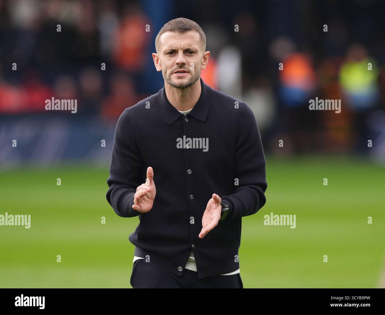 Luton Town manager Jack Wilshere before the Sky Bet League One match at ...