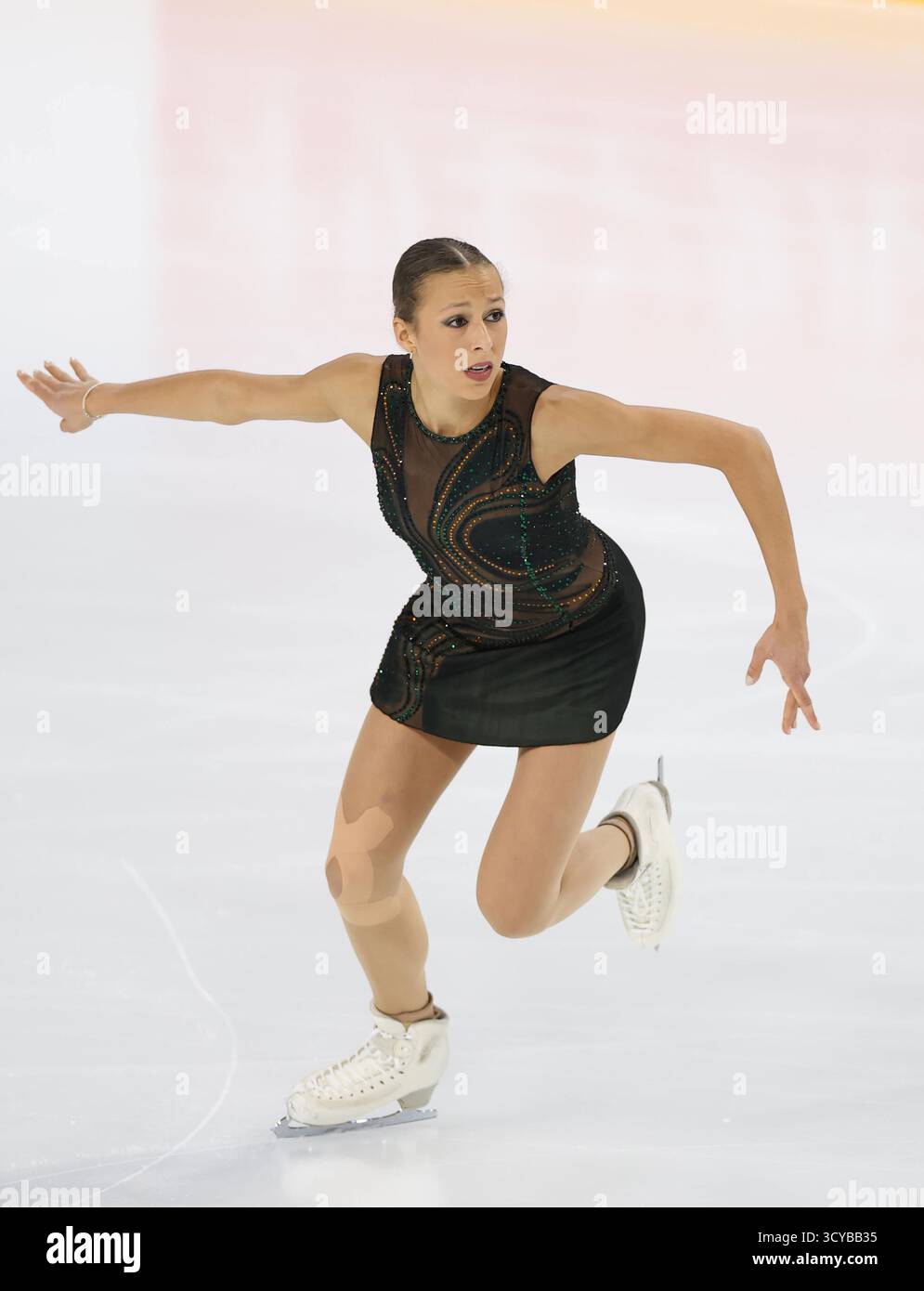 Livia KAISER of Switzerland performs during the Women's Free Skating in ...