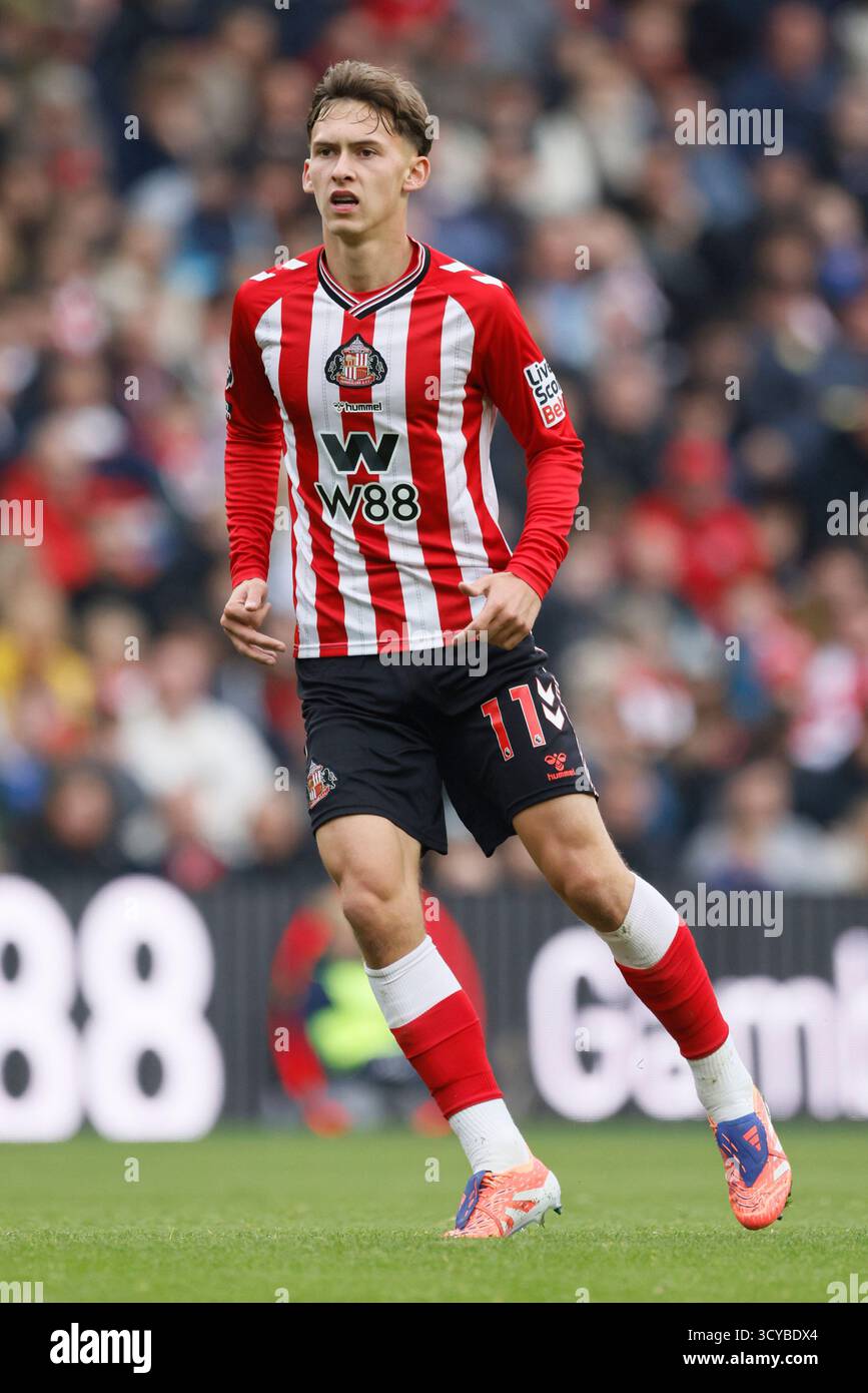 Sunderland's Chris Rigg during the Premier League match at the Stadium ...