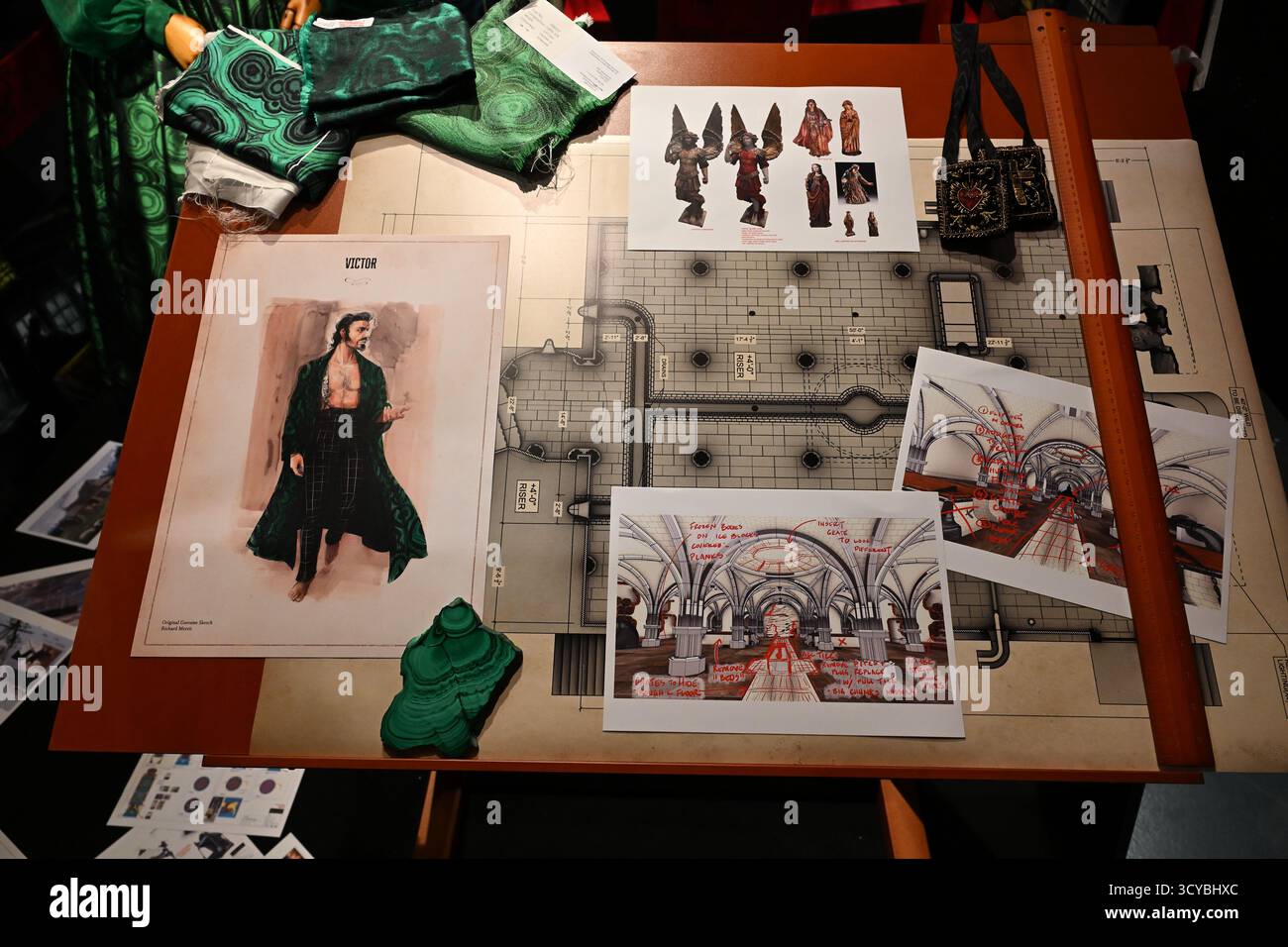 Props and concept art from the film Frankenstein (2025 Stock Photo - Alamy