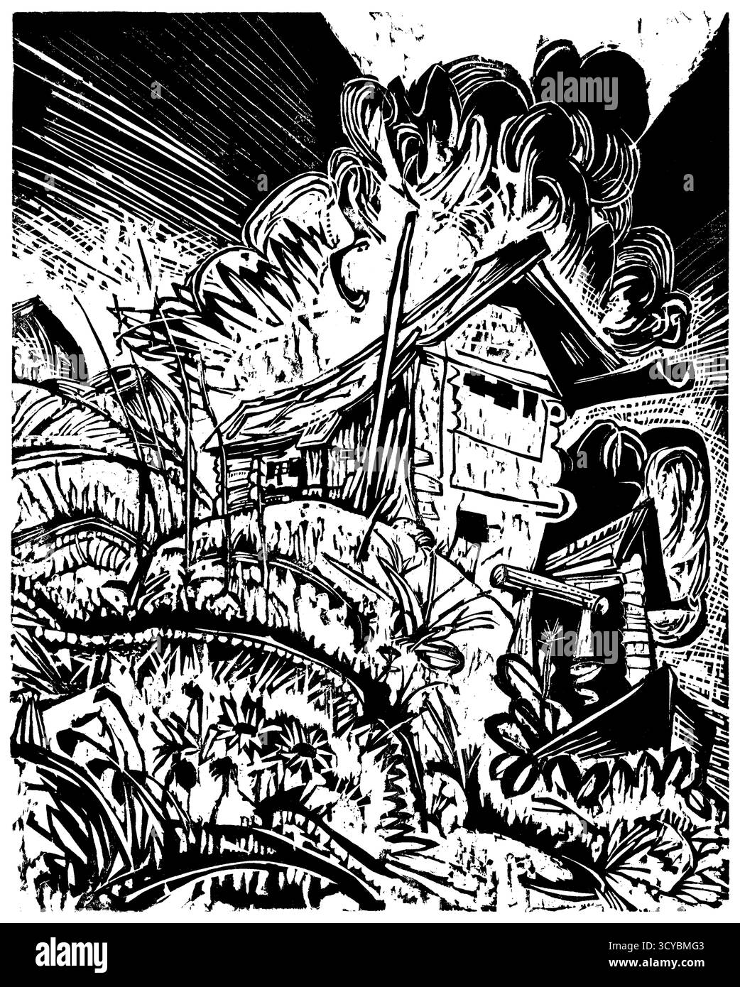 Depiction architecture Black and White Stock Photos & Images - Alamy