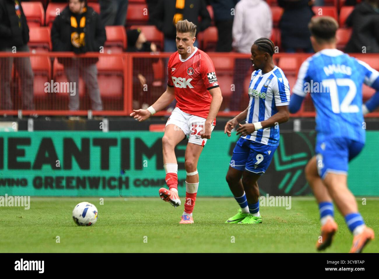 London, England. 18th Oct 2025. Reece Burke during the Sky Bet EFL ...