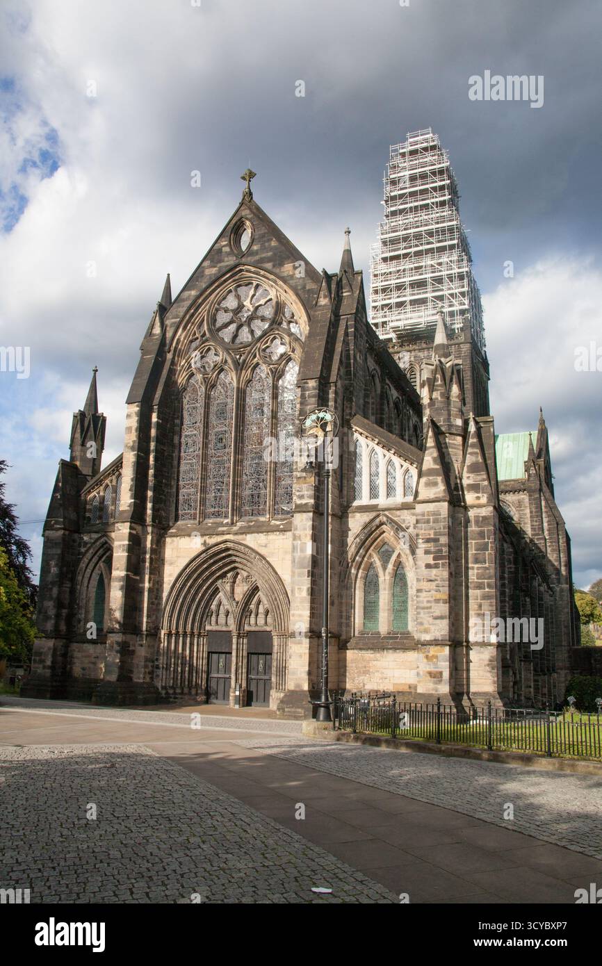 Glasgow Cathedral at Cathedral Square in Glasgow, Scotland in the ...