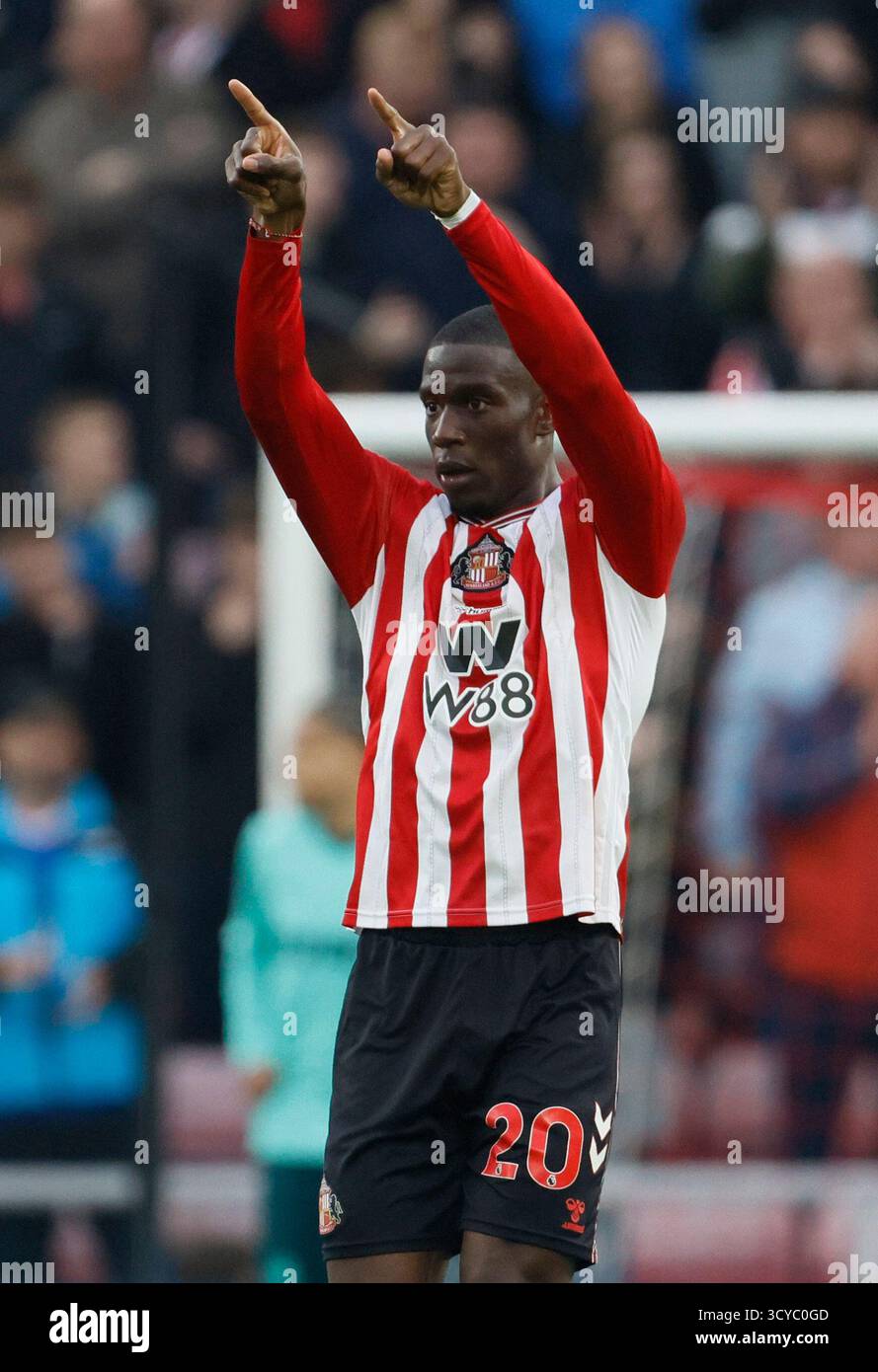 Sunderland's Nordi Mukiele after the Premier League match at the ...