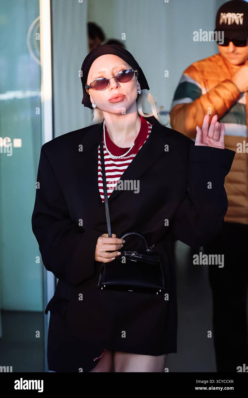 Milan, Italy. 18th Oct, 2025. Milan, Celebrity Sightings - Lady Gaga ...