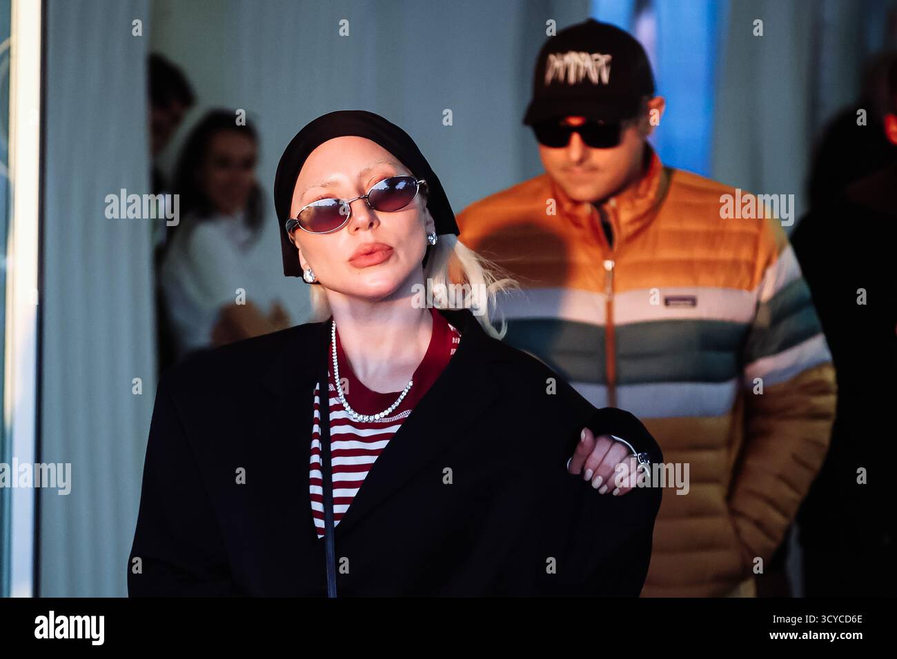 Milan, Italy. 18th Oct, 2025. Milan, Celebrity Sightings - Lady Gaga ...