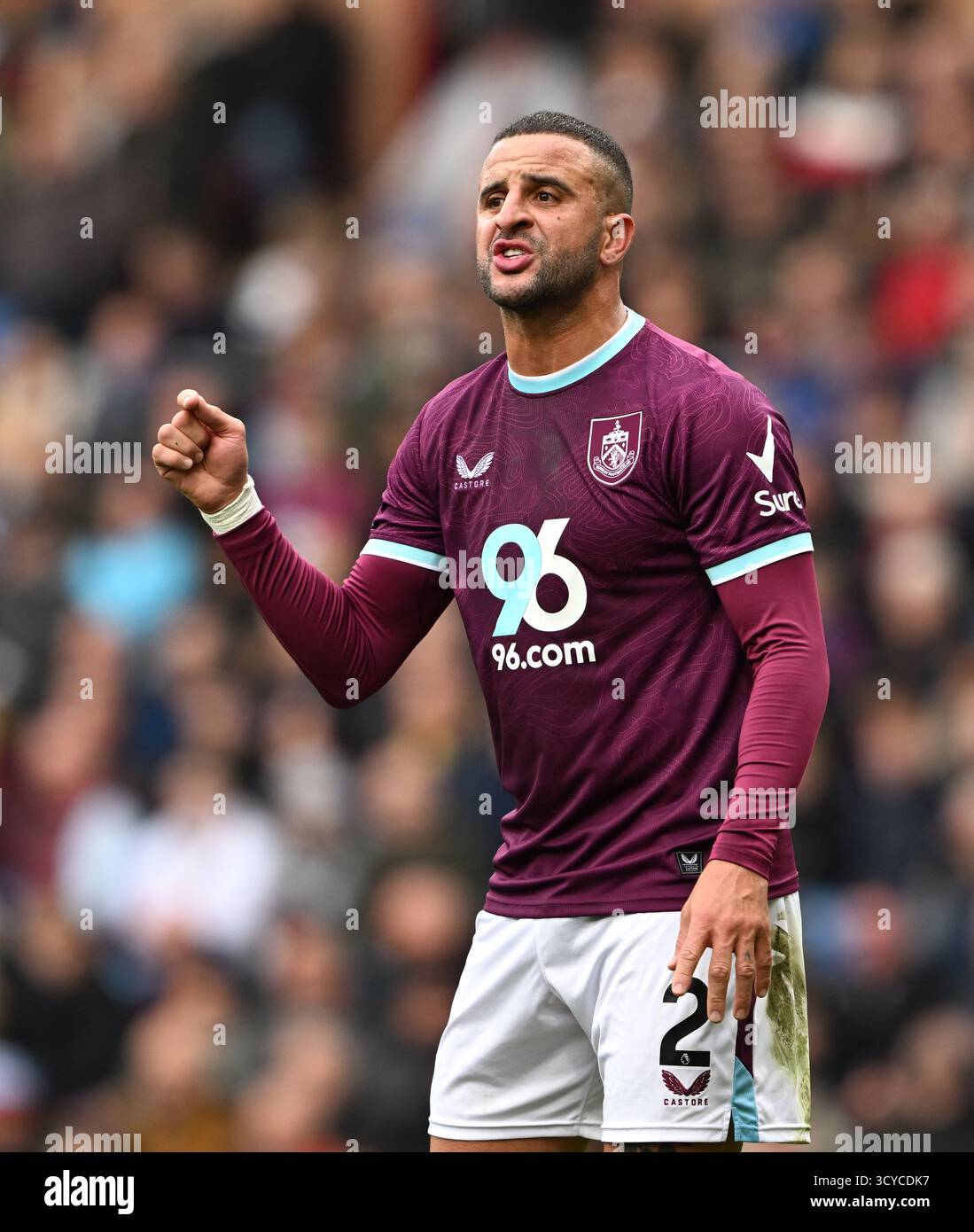 Burnley's Kyle Walker during the Premier League match at Turf Moor ...