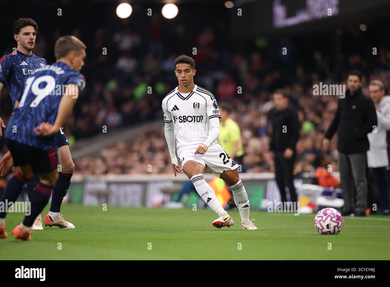 Joshua King (Fulham) during the Premier League match between Fulham and ...