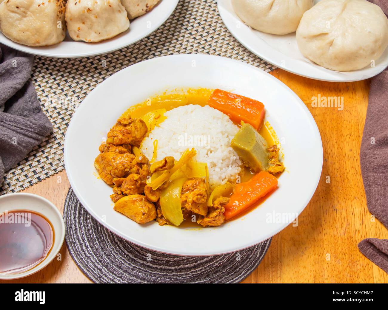 Nanyang chicken curry rice hi-res stock photography and images - Alamy