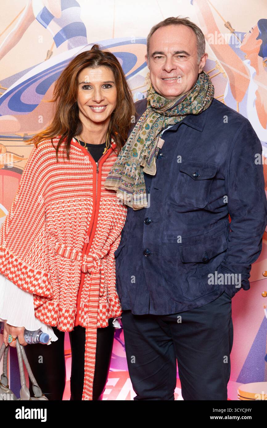 Catherine Delay and Christophe Delay attending the opening night of ...