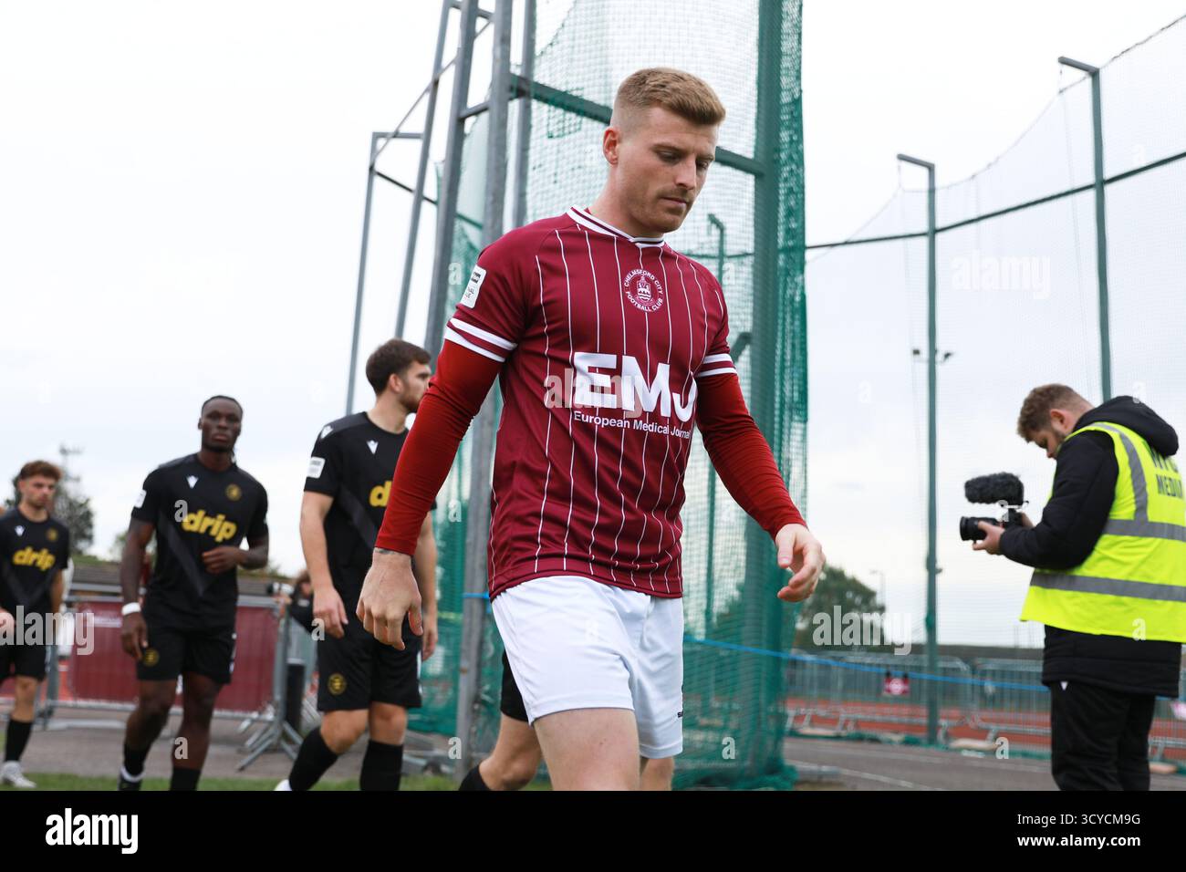 Chelmsford, Essex, UK. Oct 18, 2025. Jack Barham, of Chelmsford City ...