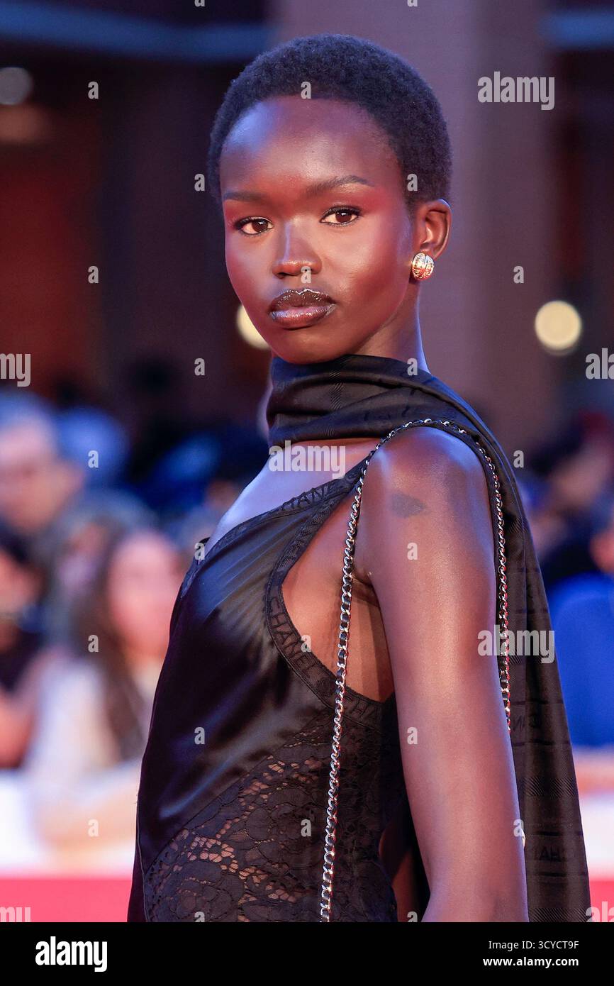 Rome, Italy. 18th Oct, 2025. South Sudanese actress, model and activist ...