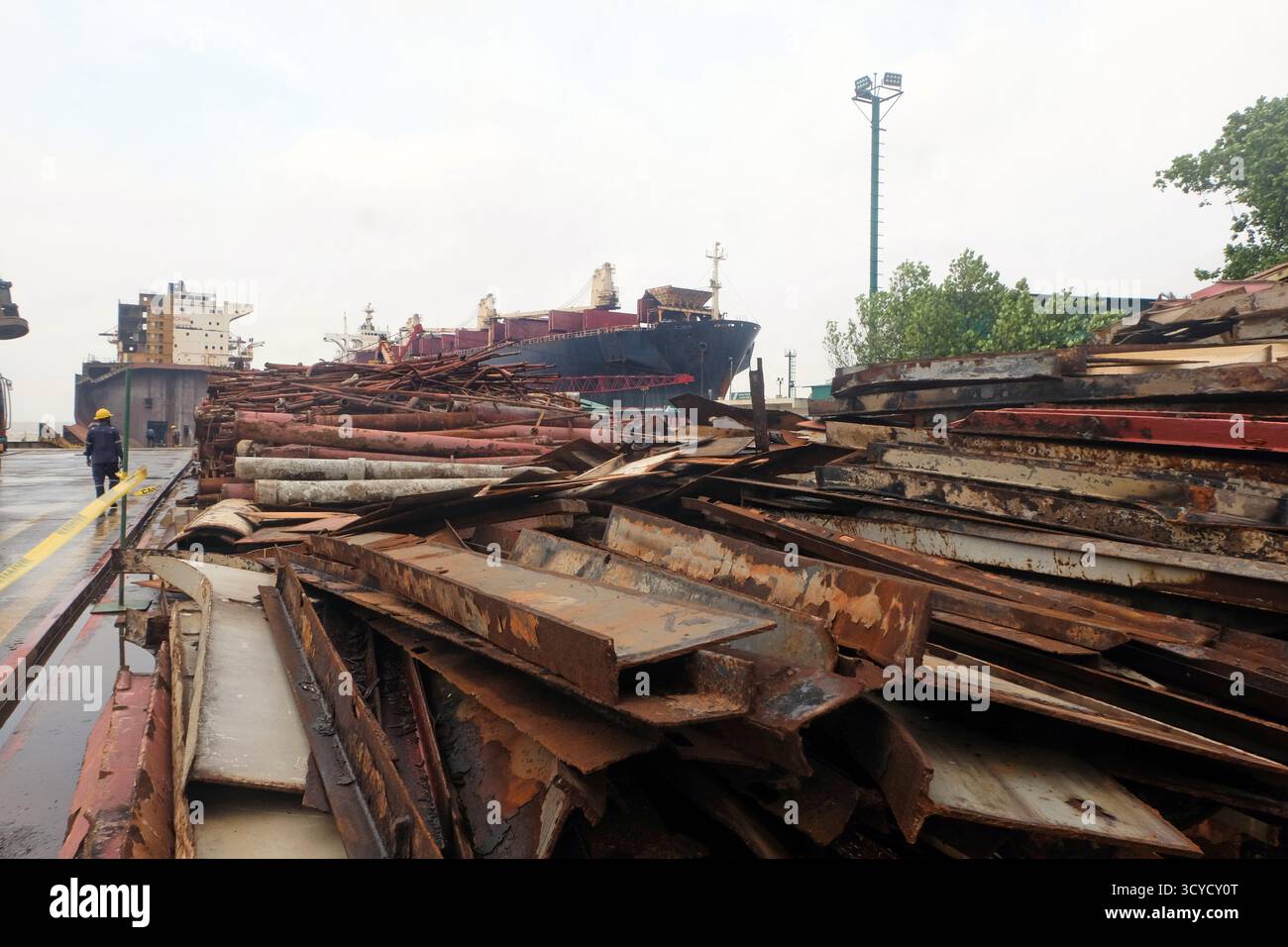 Bangladesh’s ship breaking yards recycle old vessels, providing raw ...