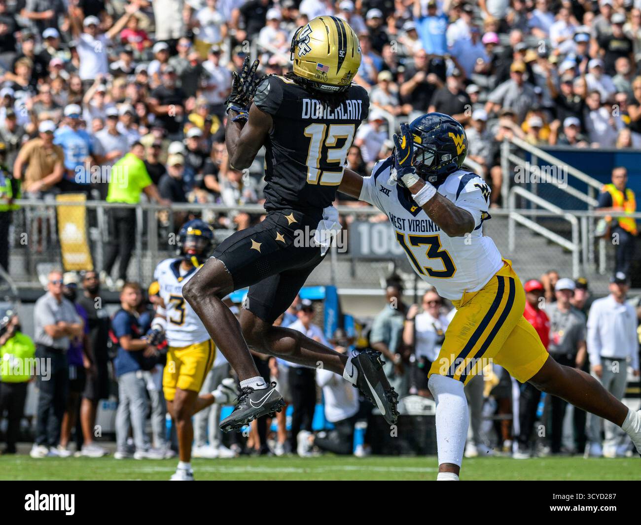 October 18, 2025: UCF Knights wide receiver Chris Domercant (13) makes ...